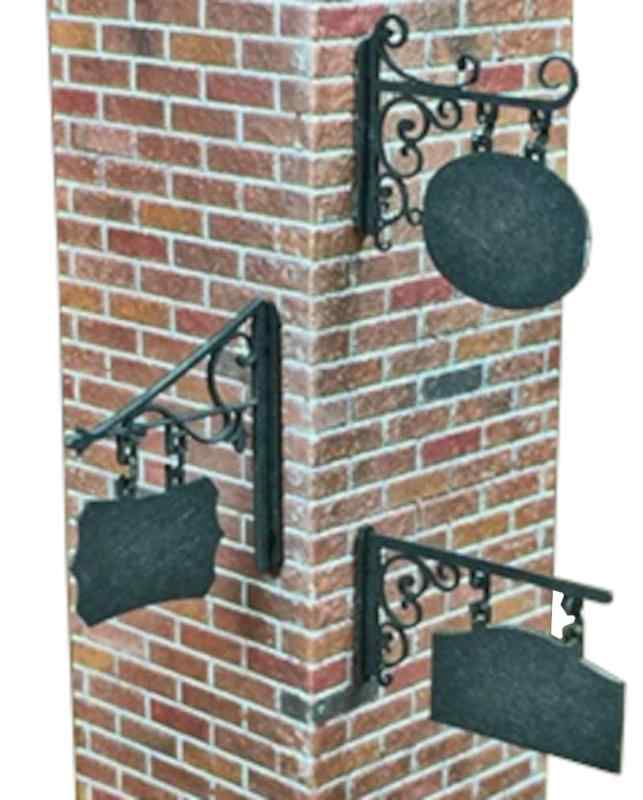 Cobaanii mokei工房 コバアニ模型工房 ストリートアベニュー 1/32-1/35 アイアン看板セット 組立キット SA-020組み立て、塗装が必要なキット。別途、工具、塗料等が必要。