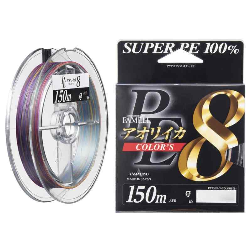 ヤマトヨテグス(YAMATOYO) PEライン PEアオリイカ カラーズ8 (5色分け8本組PE)