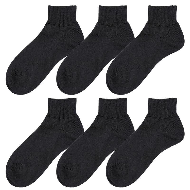 [フクスケ] ソックス 【fukuskeFUN】 リバーシブル ショート丈ソックス 6足組 平無地 左右裏表がない 福助 メンズ 3FZ02WVQ無地リバーシブル