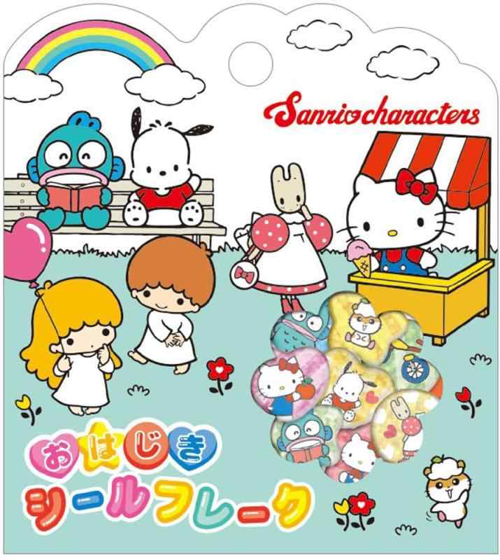 クラックス おはじき シール フレーク サンリオキャラクターズ 126718H10×W10×D0.5cm素材・材質:樹脂