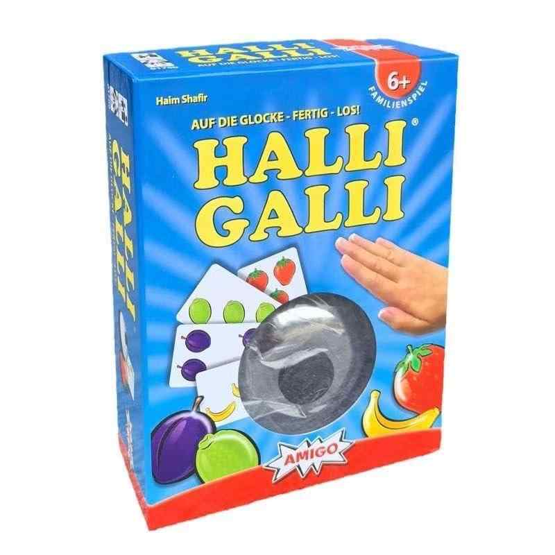 【最新】 ハリガリ（Halli Galli）カードゲーム フルーツゲーム テーブルゲーム 知育 反射神経＆スピード勝負 パーティー amigo社 [並行輸入品]📦【セット内容】：フルーツカード × 56枚、鈴（ベル）× 1個...
