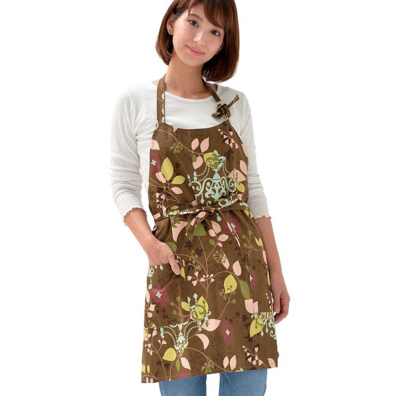 日本製 ワーク エプロン ショート丈 ラピュアサイズ：身幅95cm　身丈66cm　ひも/首部分70cm　胴回り78cm×2本　ポケットサイズ16cm×18cm素材：コットン100％　商品の柄は生地の裁断の都合により写真と異なる場合がございま...