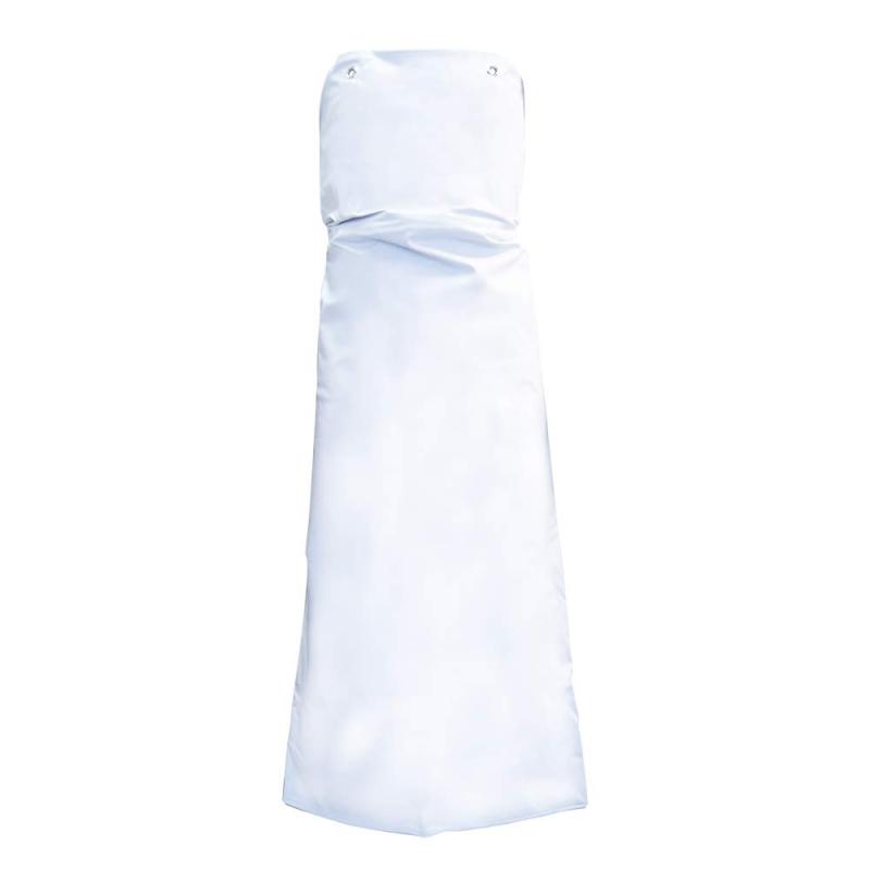 [ZEROA ゼロア] 前掛け エプロン 防水 強力耐油 厚手タイプ 0.45mm厚 ZOE-450 (M/L・ホワイト) 北海道仕様 日本製日本製・北海道オリジナル製作販売の最高級強力耐油ワンタッチ前掛(抗菌加工)です。0.45mmの厚手...