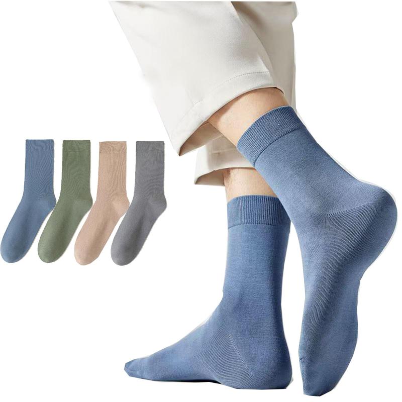 [WESFAHON] 靴下 メンズ 春秋冬 【 27-29cm大きいサイズ】 通気綿 クルーソックス 防臭吸汗 保温防寒 靴下 紳士 スポーツ ビジネスくつした 中厚手 登山 四季くつ下 ゆったり カジュアルソックス 【靴下 メンズ ソック...