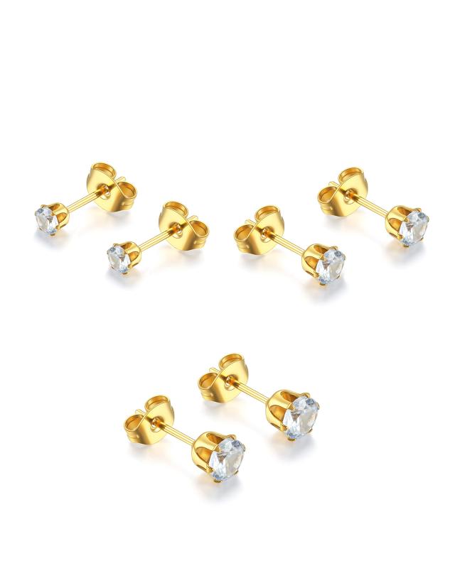 Candyfancy ピアスレディース ピアスメンズ ピアスレディース つけっぱなし 金属アレルギー対応 セット 316Lサージカルステンレス ファーストピアス セカンド 両耳 片耳 キャッチ セット シン