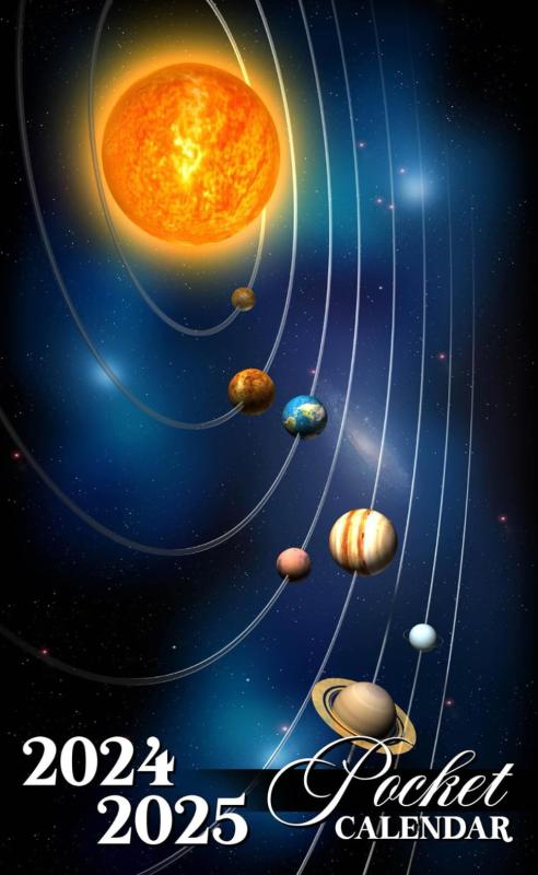 Pocket Calendar 2024-2025: Two-Year Monthly Planner for Purse, 24 Months from January 2024 to December 2025 with Inspira...