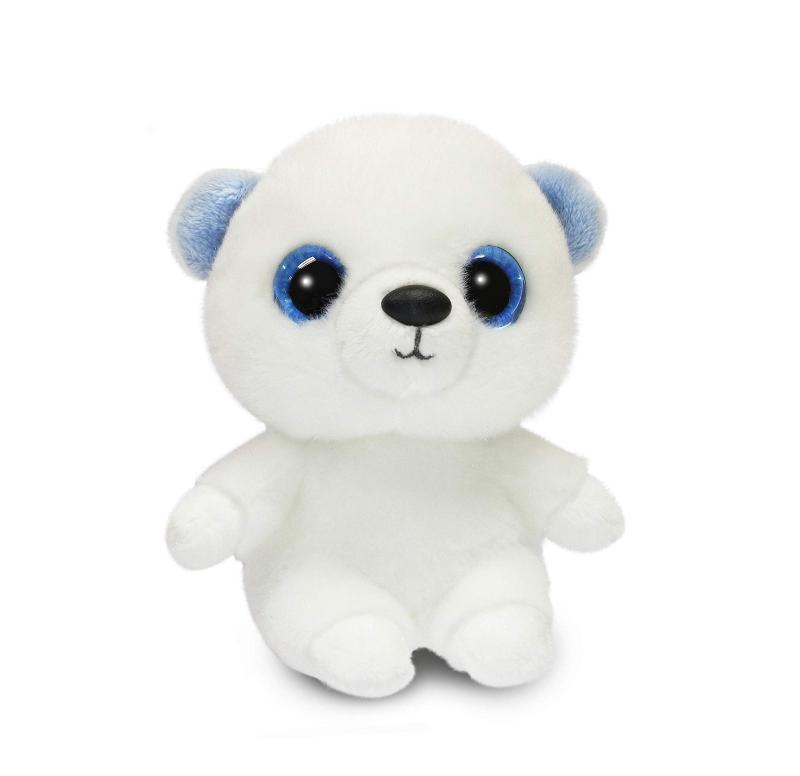 YooHoo Martee Polar Bear Soft Toy 12cmサイズ:約19×12×15(cm)かわいい動物のぬいぐるみ。Sサイズ世界中の絶滅に瀕した動物や希少な動物たちをモチーフにしたキャラクター雑貨