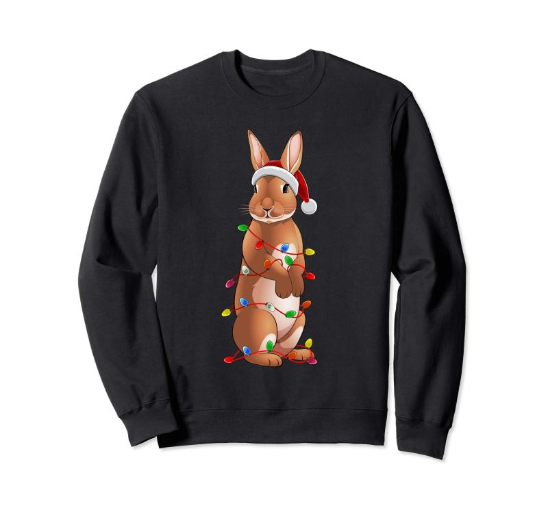 Bunny Rabbit Christmas Tree Hat Ornament Decor Gift Xmas トレーナーIt's an awesome family tee for the upcoming Holidays. Surp...