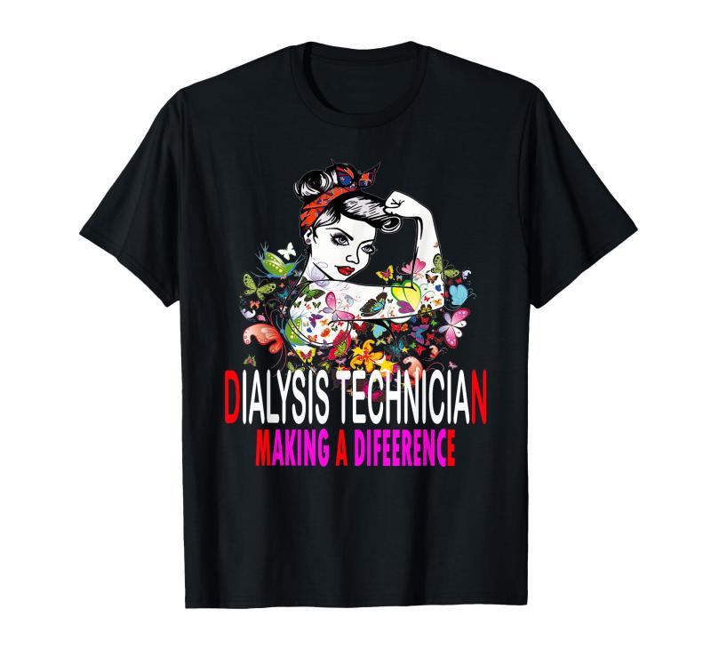 透析技術者 TシャツDialysis Technicianは、Dialysis Technicianの同僚や友人への贈り物に最適です。 誕生日、結婚記念日、パーティーのプレゼントに、夫、奥様、お父様、お母様のための面白いダイアリシステクニシ...