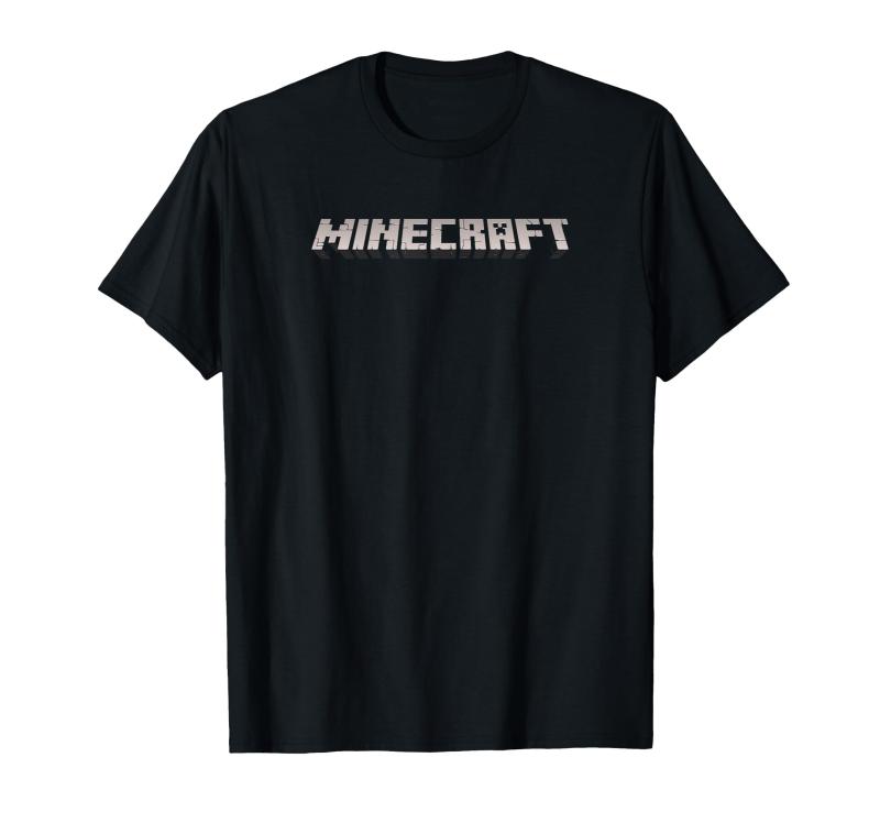 Minecraft Logo Black TシャツOfficially Licensed Minecraft Apparel21MCFT00034A-001