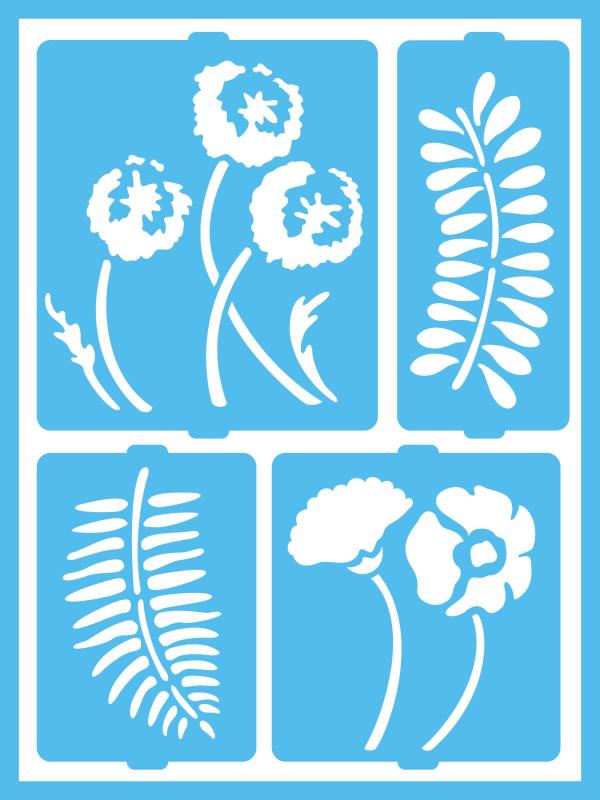 デコアート パティオペイント ステンシル ボタニカルガーデン 18081003