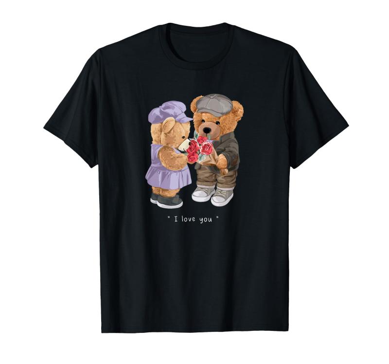 恋するテディベアのカップル Tシャツ恋するテディベアのカップル バレンタインデー、愛を示したい方へのプレゼントに最適です。これはあなたのためのものです。 贈り物に最適です。 ご家族、ご友人、親戚に。 誕生日、クリスマス、新年のプレゼントなど...