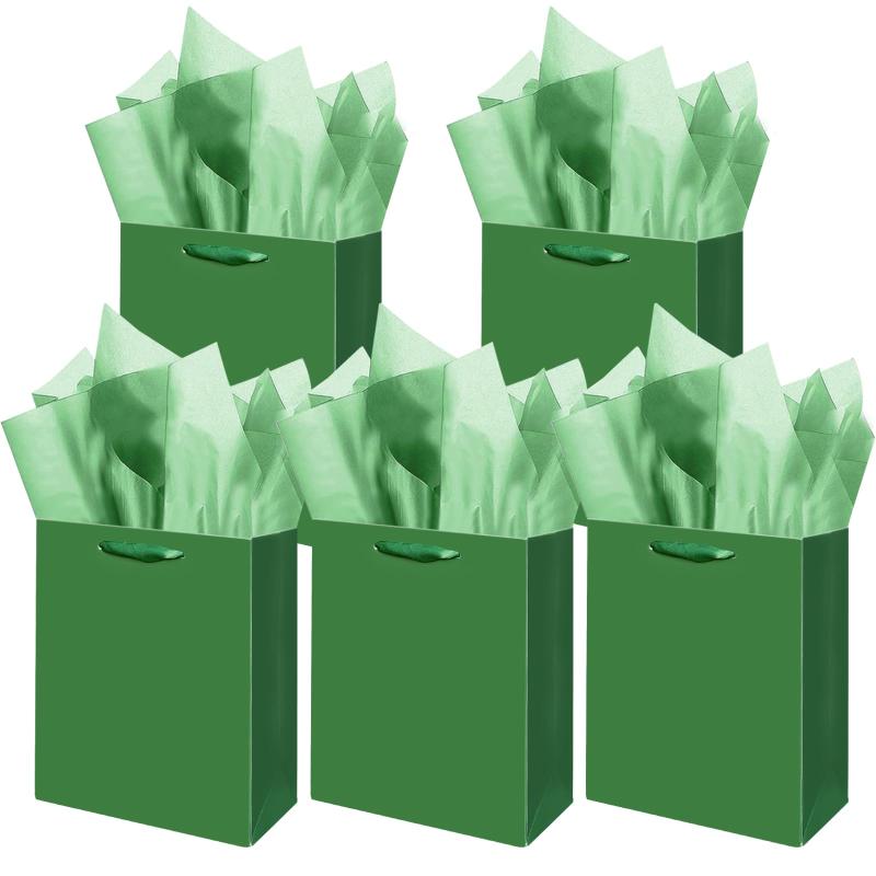 結婚式、誕生日、パーティー用品用のティッシュペーパー付きGCardistギフトバッグ - 中サイズの段ボールギフトバッグ