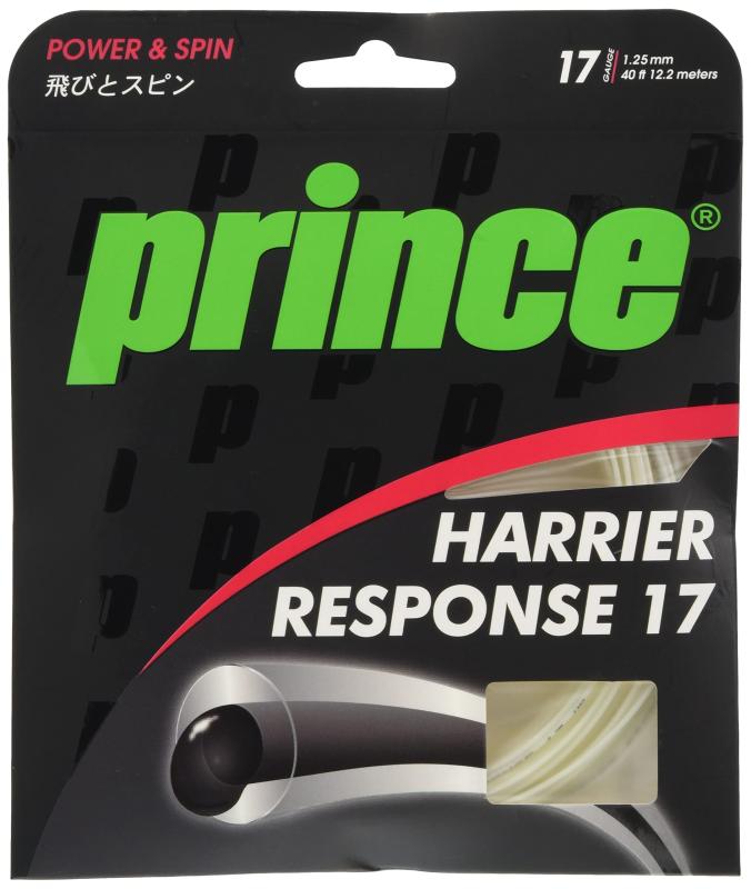 Prince(プリンス) 硬式テニス ガット ハリアー レスポンス 17 7JJ032 クリアホワイト構造・素材：　PET＋PBT＋PE＋エラストマー長さ：12.2mゲージ（太さ）：17/1.25mm原産国：日本