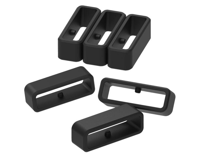 ECSEM ファスナーリング For Garmin Forerunner 935バンド用 (6個パック) シリコーンコネクター セキュリティループ キーパーリング For Garmin Forerunner 935交換用バンド【滑り止めデザ...