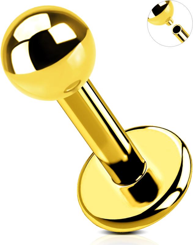 OUFER ボディピアス 内部ラブレットピアス スタッド チタン リップバー 16G ヘリックス トラガス コンク イヤリング ジュエリー ゴールド フラットバック ラブレットリップイヤリングチタン内部ラブレットピアスジュエリーの素材:リッ...