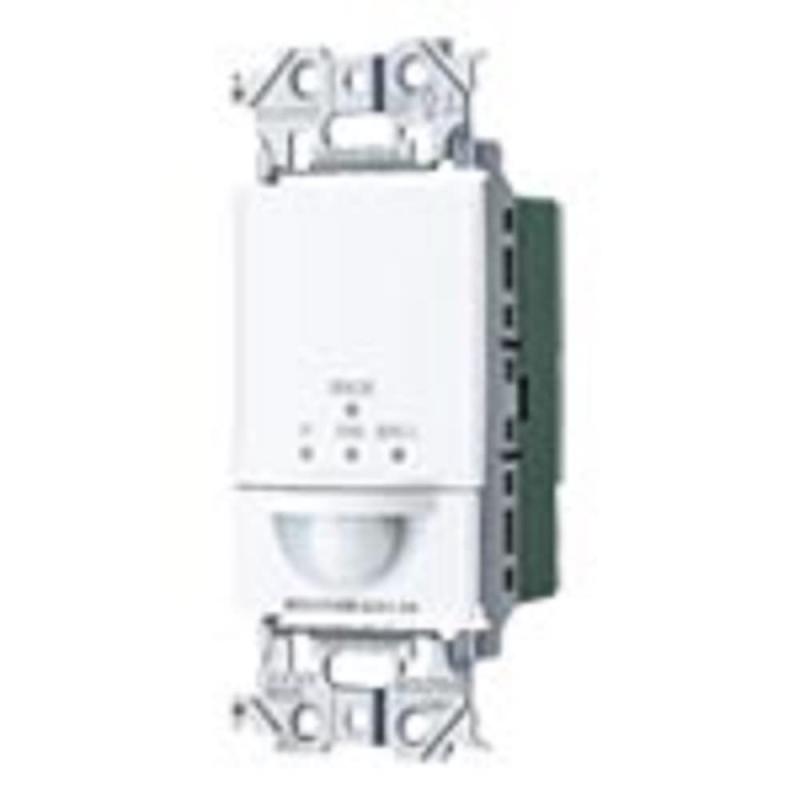 パナソニック(Panasonic) トイレ壁取付熱線センサ付自動スイッチ 適合LED専用1.2A・換気扇連動用 マットホワイト WTA13749W●アドバンスシリーズ<br>●かってにスイッチ<br>●1箇所検知形&...