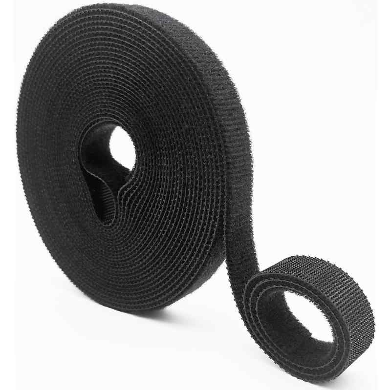 マジックテープ 両面用面ファスナー 結束バンド マジックバンド 耐熱テープ強力 TV電源コード/PCケーブルの配線整理 マジックバンド 結束ベルト 自由にカット 収納用テープ 面ファスナー【商品仕様】幅広 超ロングタイプ サイズ：25mmx...