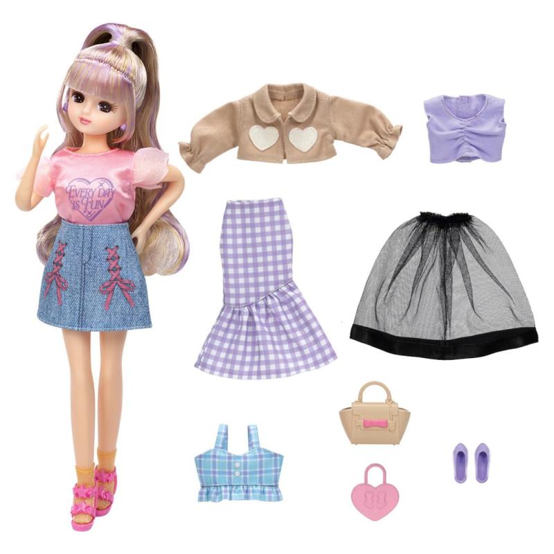 タカラトミー(TAKARA TOMY) リカちゃん ドール LD-03 リカちゃん1weekコーデギフトセット 着せ替え おままごと おもちゃ 3歳以上(C) TOMY電池は使用しません。