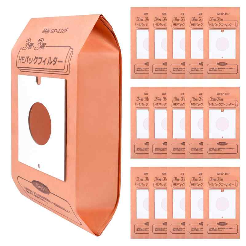 16枚日立掃除機 GP-110F 紙パック、防臭3種・3層HEパックフィルター、CV-KP90G、CV-KV70G、CV-P500、CV-P85E1、高性能交換用紙パック強吸力回復【正確な一致】: 適合モデル：CV-KP90G、CV-KV7...