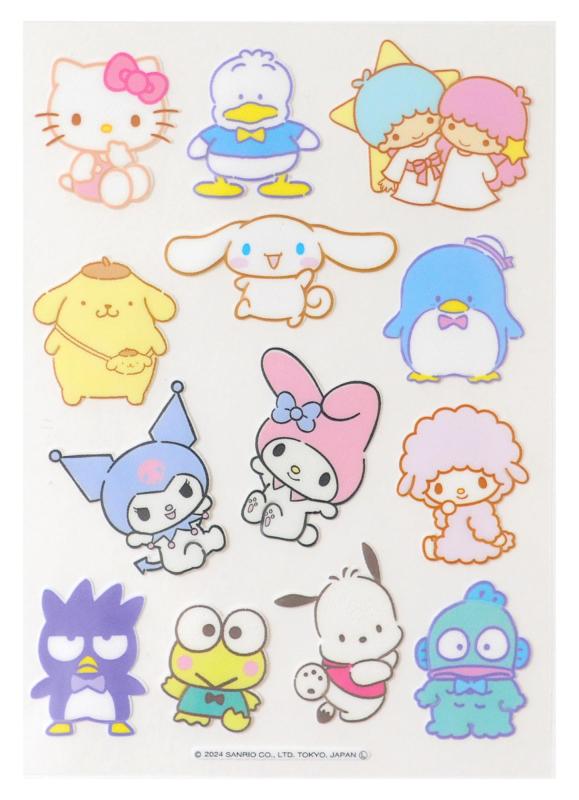 ハマナカ アイロン 接着 ワッペン ふくらむ アップリケ サンリオキャラクターズ H458-419-009アイロンでかんたん接着15秒サイズ：1キャラクター約 縦4cm×横5cm(目安）作り方動画QRコード付日本製2024 SANRIO C...