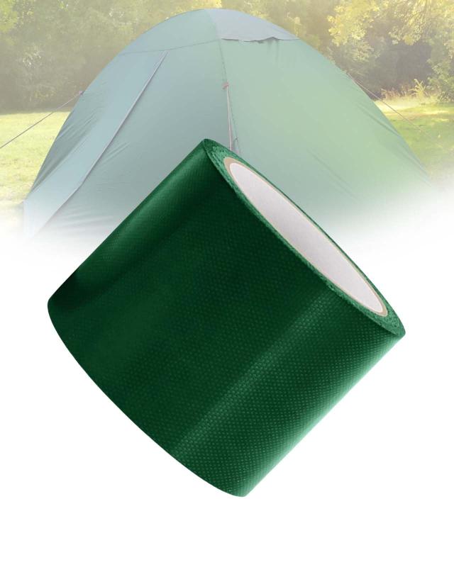 Yemaxテント補修テープ 防水テープ 屋外 強力テープ 補修テープ 耐熱 耐候性 多用途補修テープ テント/傘/レインコート/バイクシート/トラックシート補修テープ テント補修シート 引き裂き【商品名】テント補修テープ。厚さ：0.55mm...