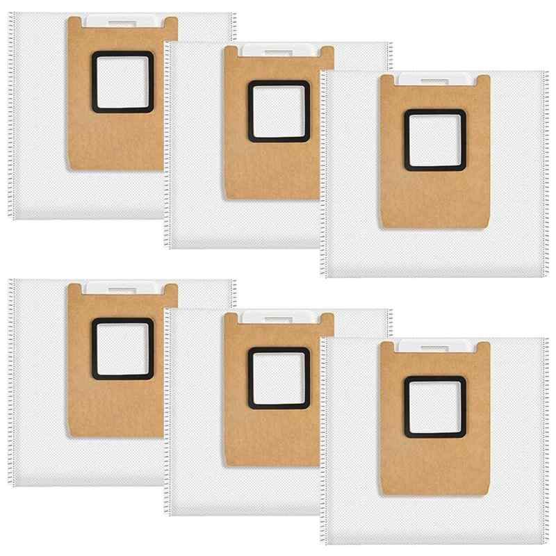 Eufy用 紙パック Omni E25 / 3-in-1 E20 交換用 ダストバッグ Ag+銀イオン加工不織布 3層構造 ゴミパック ゴミ収集ドック用使い捨て紙パック 非純正品（6枚セット）【対応機種】-紙パックはロボット掃除機Eufy ...