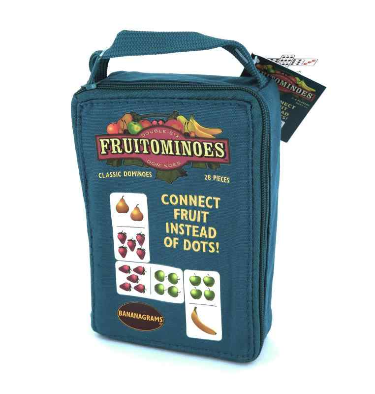 バナナグラム Fruitominoes Game: Games FRU001アメリカで大人気の英語ゲーム、Bananagramsのドミノ数字合わせゲーム。ドミノのドット柄の代わりのフルーツ柄がかわいいFruitominoes(フルートミノ)...