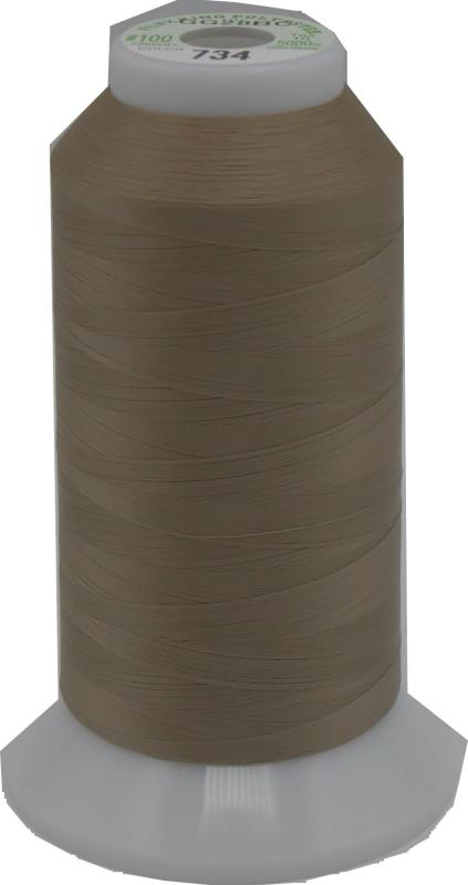 FUJIX (フジックス) キング ポリエステル ミシン 糸 ＃100/5000m COL. 734 ポリエステル100％ 4104仕様：100番手5000m巻素材：ポリエステル100％主な用途：薄地用高強力。適度な伸度。堅牢な染色。縫い糸...