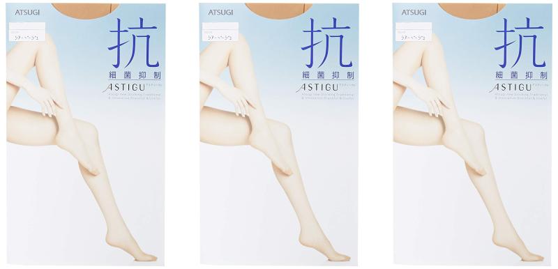 [アツギ] パンストASTIGU(アスティーグ) 【抗】 細菌抑制 ストッキング 3足セットレディースSIZE:M-L ヒップ/身長(メーカー表示サイズ:85cm~98cm/150cm~165cm)SIZE:L-LL ヒップ/身長(メーカー...
