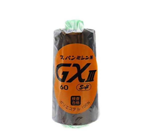 カナガワ ミシン糸 『GX #60 3000m 黒』番手:#60糸長:3000m素材:ポリエステルスパン100%カラー:黒