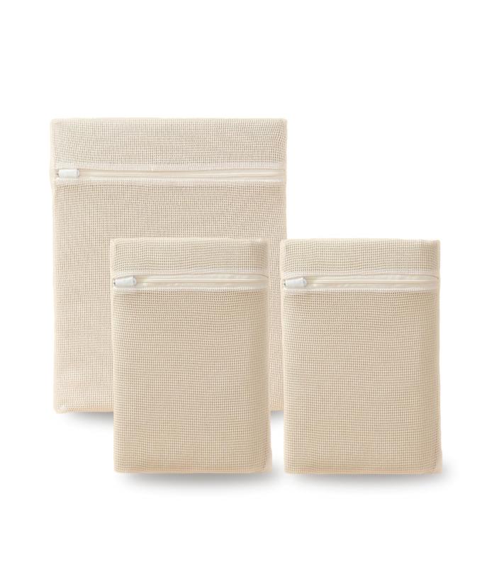 YY Hjem 洗濯ネット 粗目 コットン 綿 100% マイクロプラスチック削減 プラスチックフリー🌳環境にやさしい、コットン100％の素材を使用した洗濯ネットです。（ファスナーや内側の生地の端を包んだテープはコットンでは...