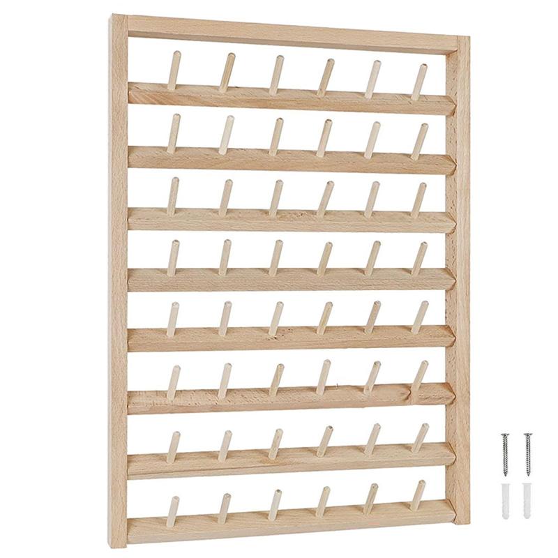 morytrade 糸巻ラック ミシン糸 刺繍糸 糸立て 台 木製 ラック 収納 スタンド60個のボビンがかけられる糸巻ラック、糸立て台です。折り畳み式ですので、収納時はコンパクトに折りたたみ、壁にかけることでスペースを取らずに収納可能です...