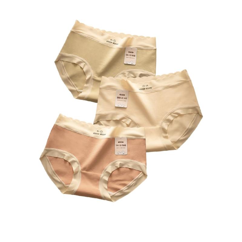[SophroniaTerri] 下着専門店 ショーツ 3枚セット レディース 深め 5A抗菌 綿100% 柔らか シームレス 締め付けない 下着 敏感肌用 吸汗 速乾 通気 お腹すっぽり 美尻 女性 パンツ 柔らか 消臭 蒸れな【通気性と...