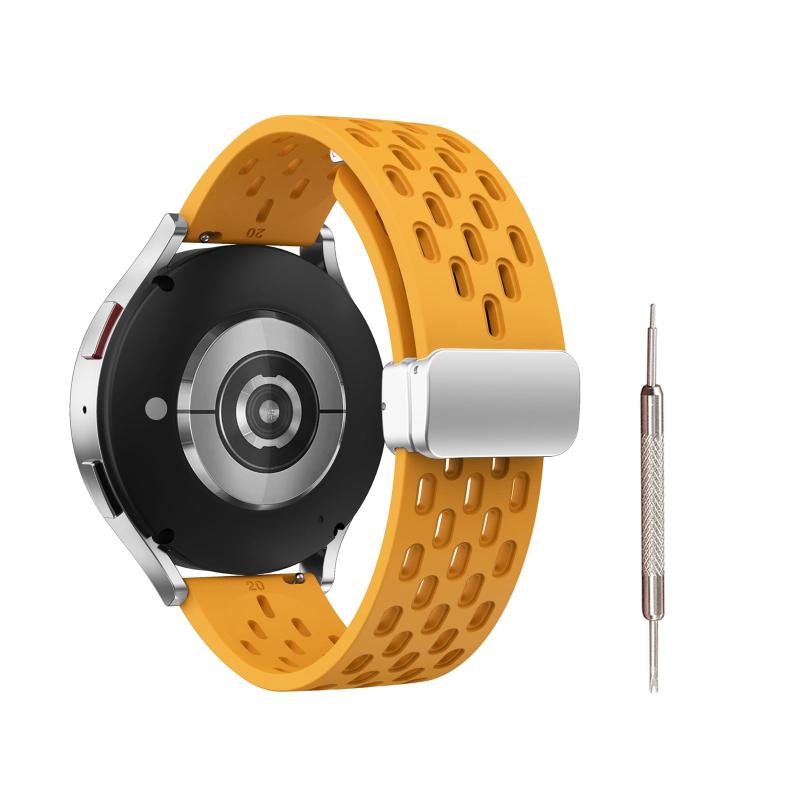 [Jumpsunfun] 時計バンド 18mm 19mm 20mm 22mm ラバー腕時計ベルト マグネットシリコンバンド スマートウォッチ替えベルト【サイズ】ラグ幅 18mm 19mm 20mm 22mmの腕時計やスマートウォッチに適用。...