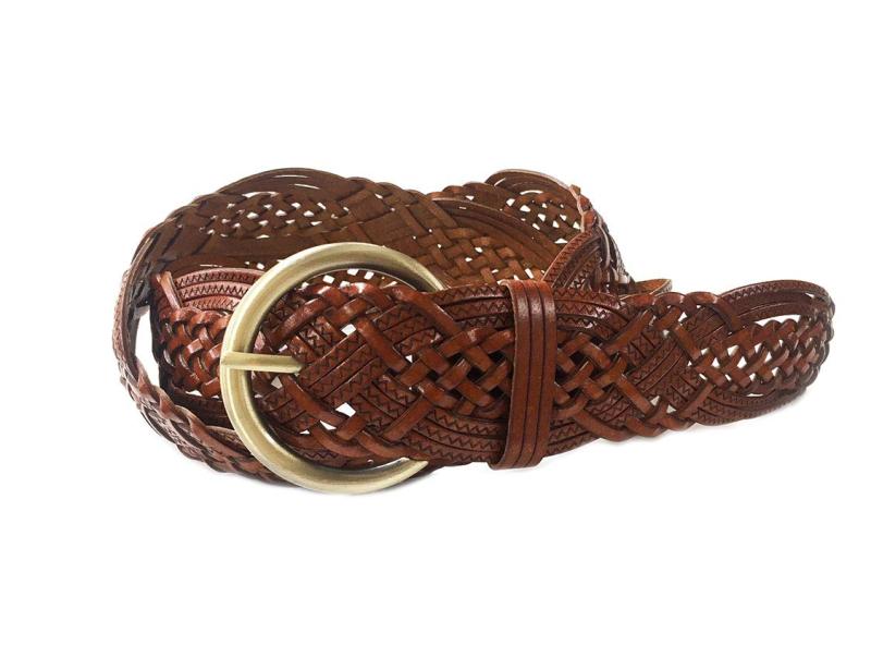 (エスティメイション) Estimation 【革メッシュ】レディースベルト 太（編込み）サイズフリーs-mesh1全長約110cm　幅約4cm　多少±の誤差がございますのでご了承ください。再生皮革（本革から作られる素材）軽い素材でストレス...