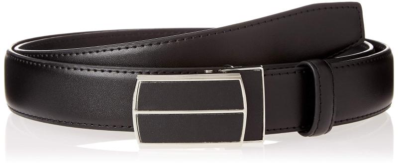 [DressCode] ベルト メンズ (本革仕様) ブラック (自動バックル 穴なしで楽々装着) レザー ビジネスベルト スーツに合う BELT-FITSIZE:M 全長:120cm バックル縦:3.4cm バックル横:5.7cm ベルト...