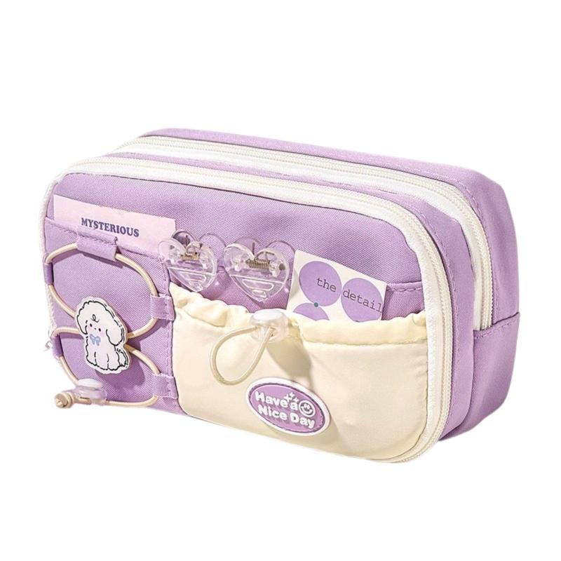 Miaomyao 筆箱 ペンケース 文房具 大容量 多機能 男の子 女の子 小学生 中学生 女の子 男の子 子供用【可愛く整理整頓】この多機能ペンケースがあれば、机の上も心もスッキリお気に入りの文具がサッと取り出せて、勉強や仕事もはかどる魔...