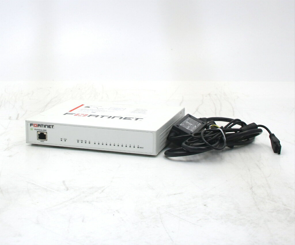 商品情報 No.56a251037メーカーFortinet商品名 型番・型名FortiGate 80E※FG-80E仕様■基本スペック　・FortiOS Ver.6.4.15，build2095，240129 (GA.M)　・Login:a...