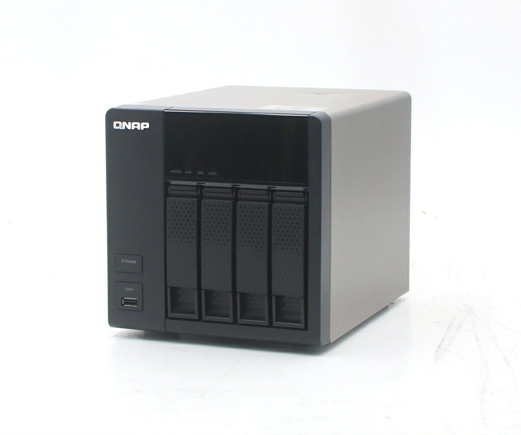 商品情報 No.56c251569メーカーQNAP商品名 型番・型名TS-469L仕様■基本スペック　・CPU：Atom D2701 2.13GHz(2コア4スレッド)　・メモリ：1GB(1GBx1枚)　・ストレージ：4TBx4台(SATA...