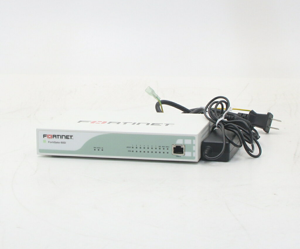 商品情報 No.56c251793メーカーFortinet商品名 型番・型名FortiGate 60D仕様■基本スペック　・FortiOS Ver.5.2.4，build0688，150722 (GA)　・設定初期化済　・各種ライセンス期限...