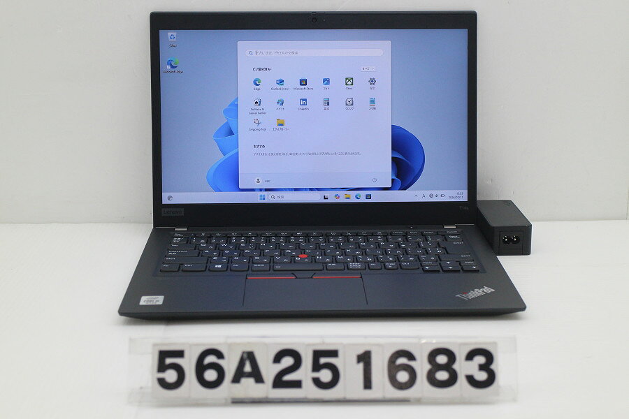 商品情報 No.56A251683メーカーLenovo商品名 型番・型名ThinkPad T14s Gen1※20T1S23900仕様■基本スペック　・CPU：Corei5 10210U 1.6GHz(4コア8スレッド)　・メモリ：8192...