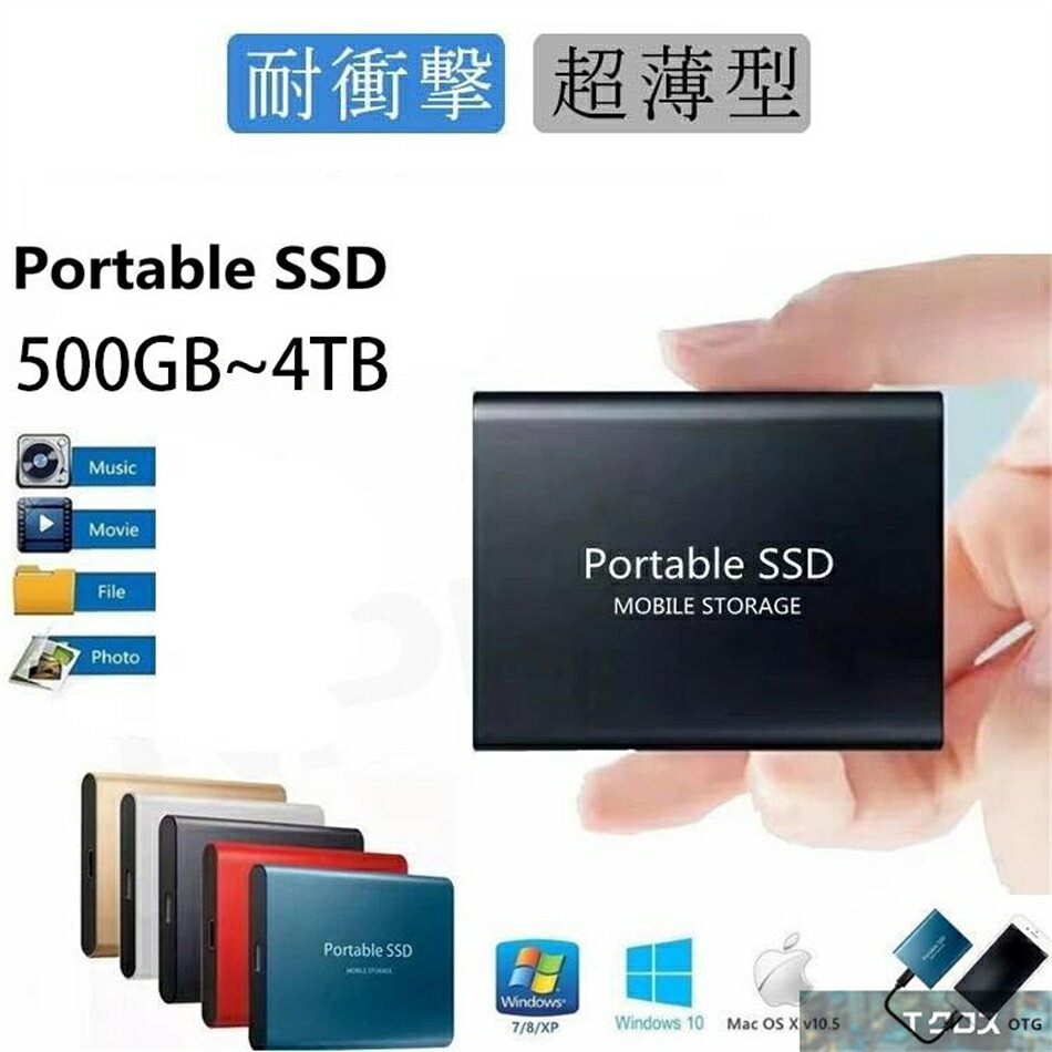 【商品説明】 コンパクトサイズでありながら大容量 色：ブラック、 、ブルー 、レッド 材料：アルミニウム合金 インターフェース：USB 3.1第1世代 互換システム：Windows XP/Vista/7/88.1/10、オペレーティングシス...