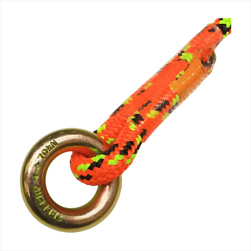 TREEPRO ring customize rope / Dragon Orange【SRS・MRS両用】■ロープの長さが選べるスチールリング付きロープとなります。■このページのロープは「 大リング/EYE無し」となります■ご注文方法・ロ...