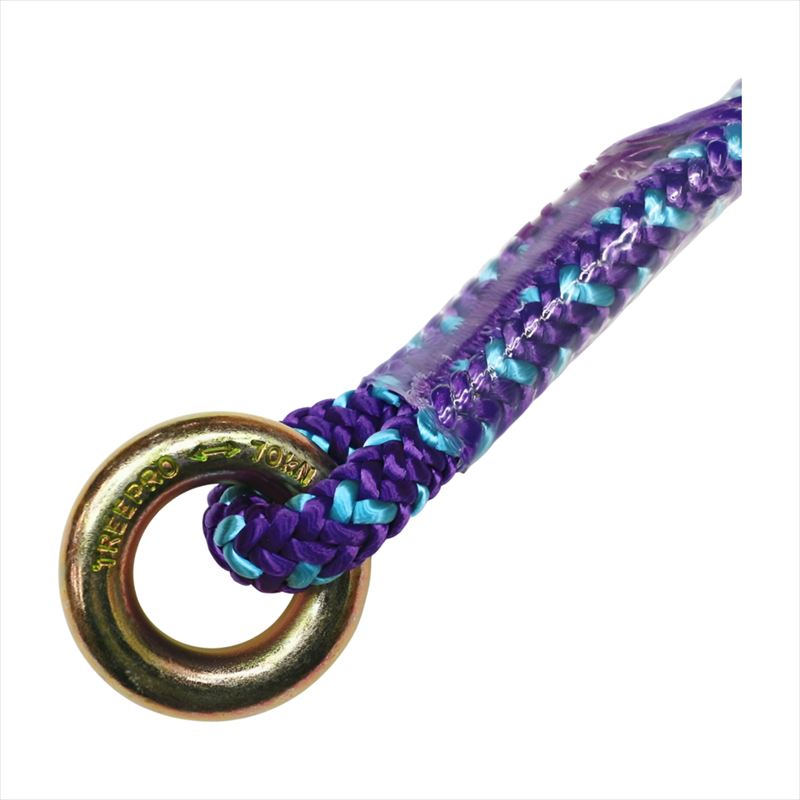 TREEPRO ring customize rope / SUMIRE【SRS・MRS両用】■ロープの長さが選べるスチールリング付きロープとなります。■このページのロープは「大リング/EYE無し」となります■ご注文方法・ロープの長さ（1m...
