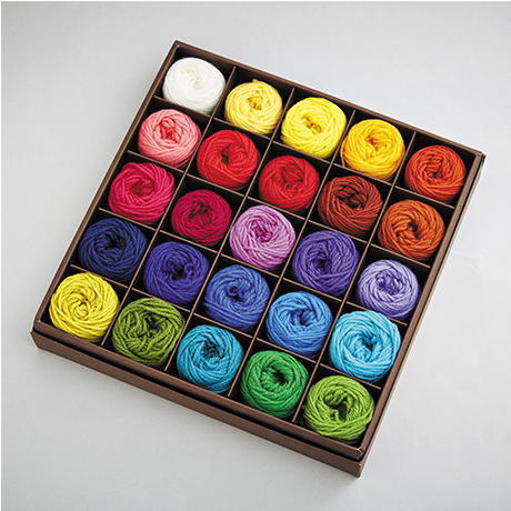 リッチモアのロングセラー商品・パーセントを 10gずつの小巻にしたパーセントミニの25色セット！ 小物、あみぐるみ、ラッピングなど、それぞれの色で遊んだり、 インテリアやコレクションとして飾ってみたり 楽しみ方は色々！ ポップカラーセット（...