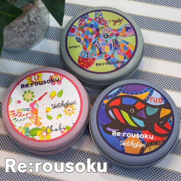 商品情報素材/材質本体：パラフィンワックス芯：木芯容器：スチールサイズ/寸法直径82mm　高さ26mm燃焼時間7時間缶の色/ロウの色/香り鯨王：　ブルー / ブルー / 無香料カラフルキリン：　グリーン / パープル / ラベンダーの香りボ...