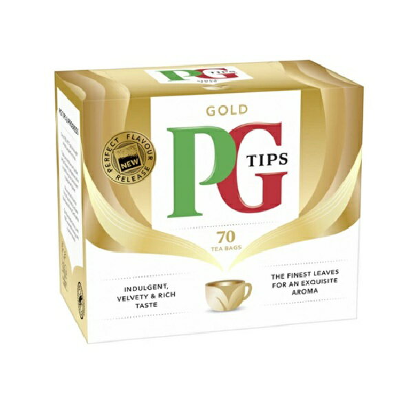 商品説明名称【PG Tips ピージーティップス ゴールド　ティーバッグ　70袋入 ミルクティーにぴったりの力強くボディーあるブレンドです。原材料名 紅茶 紅茶内容量70パック入り 保存方法 直射日光と湿気を避け、すずしい場所に保管をしてく...