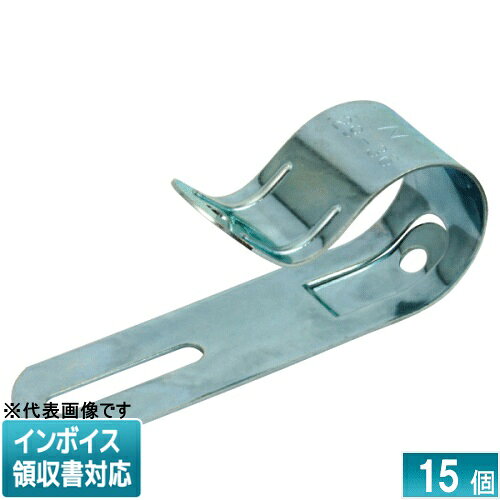 ケーブル・パイプを、壁や天井にしっかり固定する金属製サドル●幅：18mm●板厚：0.6mm●入数：15●適用ネジサイズ：4.5mm・4.2mm●適合径：φ18-22mm●適用ケーブル　SVケーブル：14□×2C/3C, 22□×2C　VE/...