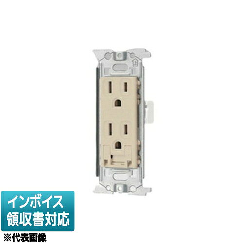 品名:ET付接地ダブルコンセント　品種名:E’s配線器具※コチラの商品は受注生産品です。ご注文後のキャンセル・返品はお受けできません。